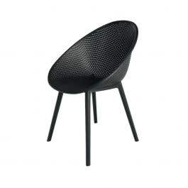 Ease Up Boas dining tuinstoel kunststof zwart